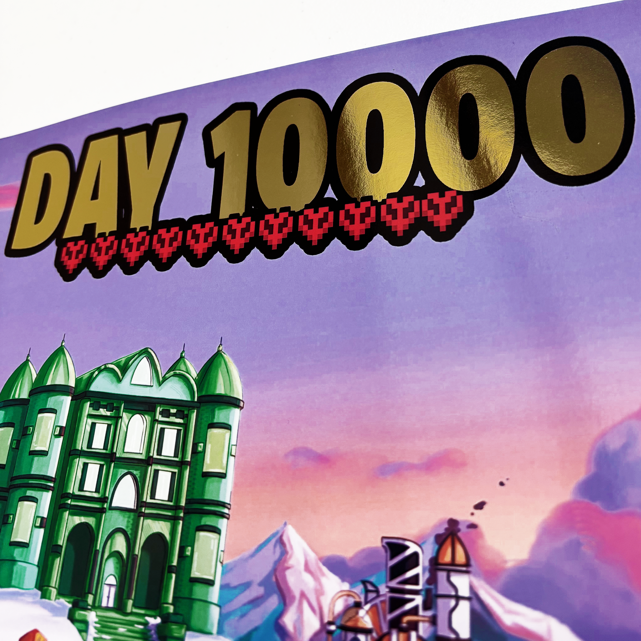 Hand-Signed | Limited Edition Gold Foiled 10,000 Days Poster – SB737 Store