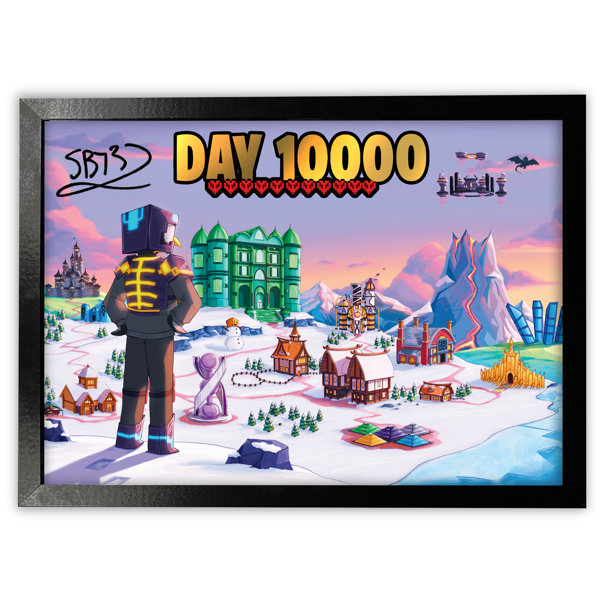 Hand-Signed | Limited Edition Gold Foiled 10,000 Days Poster – SB737 Store